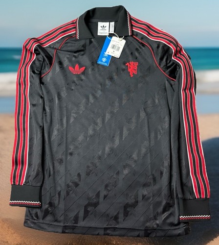 ADIDAS MANCHESTER UNITED FC S FOOTBALL SOCCER JERSEY IS6522 LONG SLEEVE ...