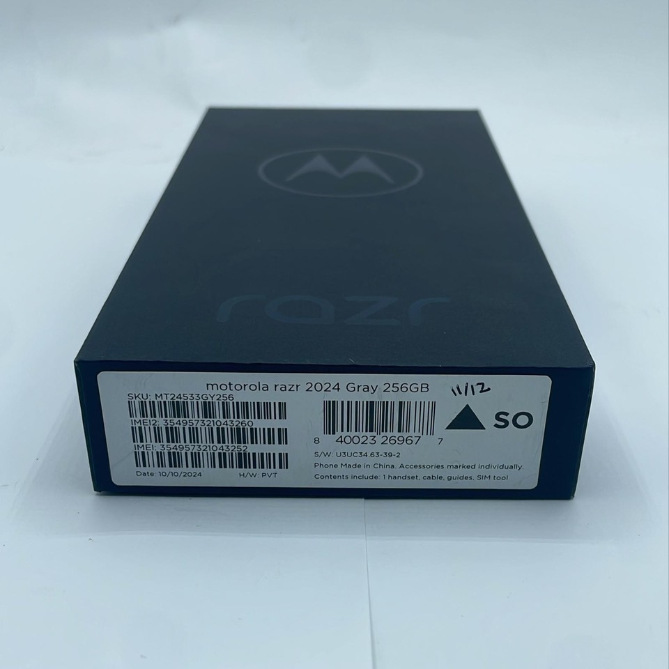 Boost Motorola Razr 2024 256GB Gray XT2453-3 (Boost Locked ) | eBay