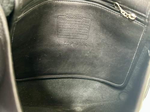 Vintage Coach 9134 Slim Hippie Flap Crossbody Saddle Bag Black Leather ...