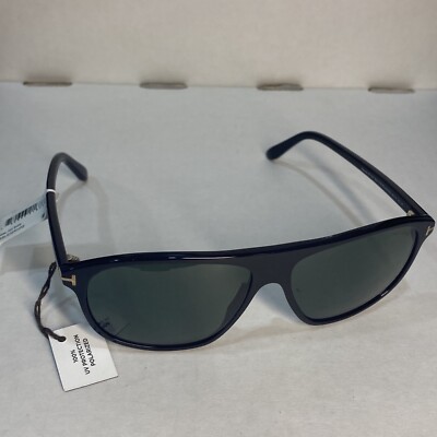 Tom Ford Prescott FT1027 Eco 01R 60[]14 140 Black Polarized Sunglasses ...