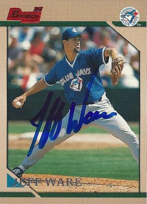 Jeff Ware Toronto Blue Jays 1996 Bowman Signed Card | eBay