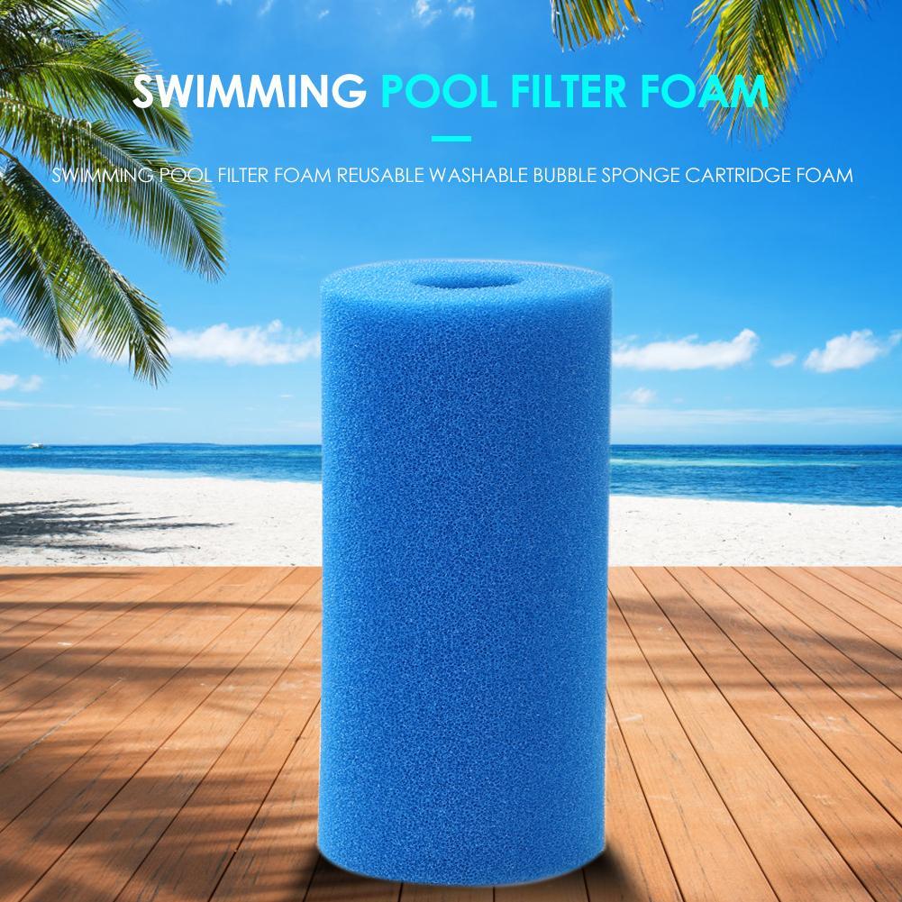 Swimming Pool Filter Foam Reusable Washable Bubble Sponge Cartridge ...