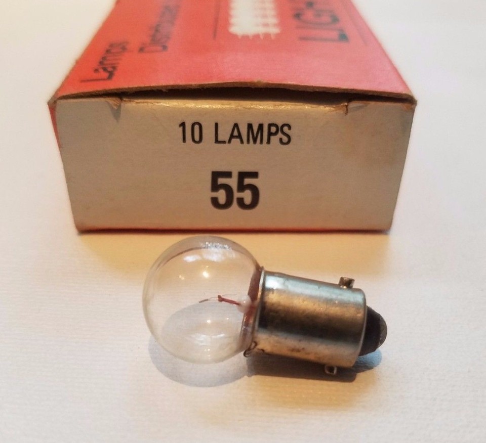 Box of 10 Sunray Lighting 55 SR55 GE55 Miniature Globe Lamps Light ...