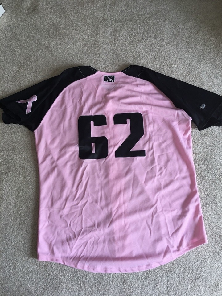 TODD FRAZIER Louisville Bats Game Worn Cancer Jersey Autograph Reds #62 ...