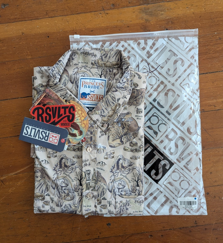 RSVLTS Men's Short Sleeve Button Down Shirt 2XL Princess Bride Kingdom ...