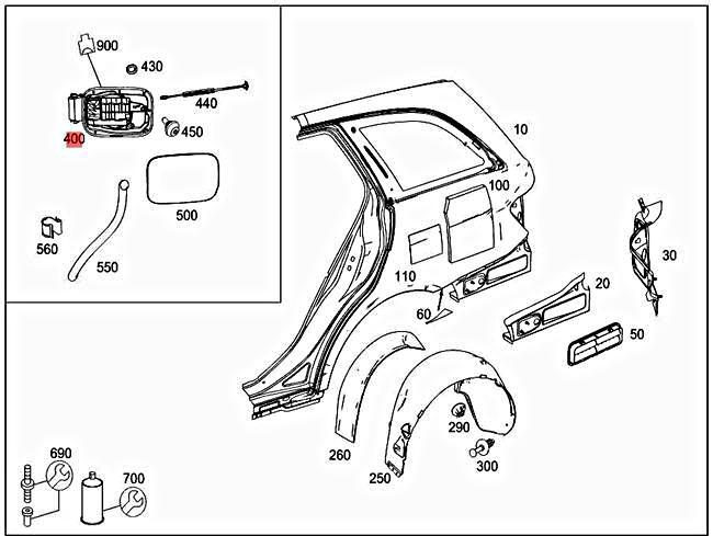 MERCEDES Mercedes-Benz OEM 09-14 C300 Fuel Door-lock Actuator ...