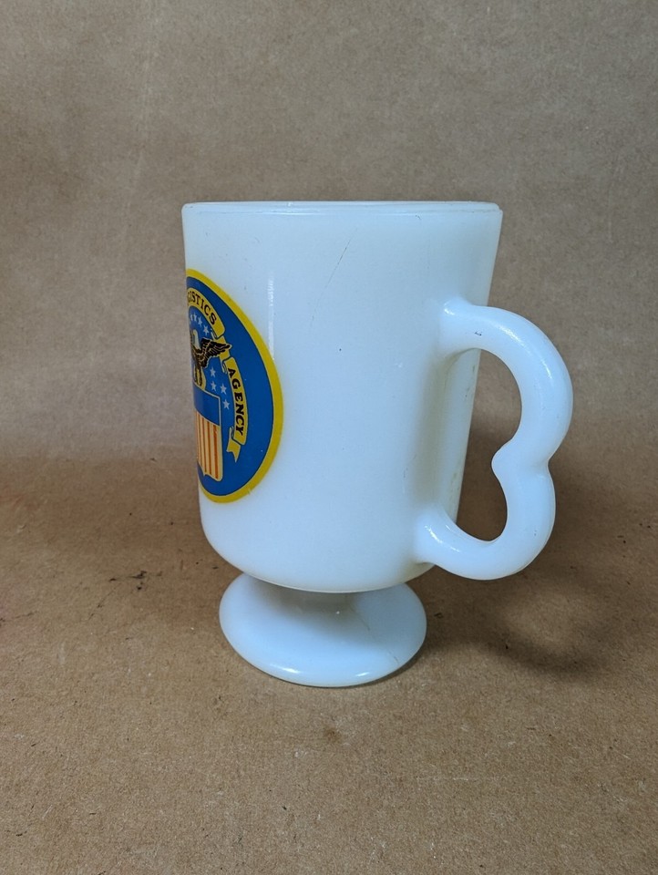 Defense Logistics Agency (U.S. Army) White Glass Coffee Cup | eBay