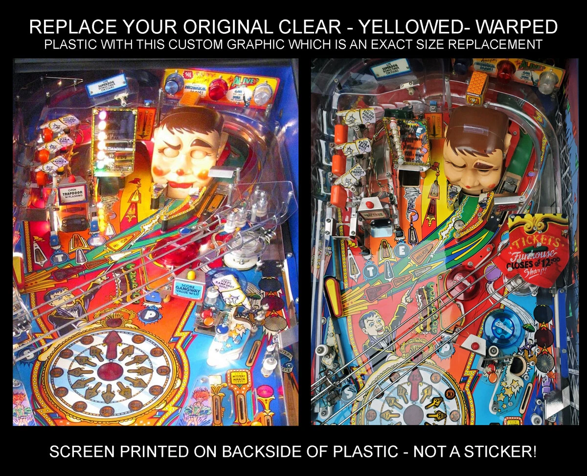 Funhouse Pinball Backglass