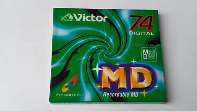 MiniDisc MD Victor JVC Green 74 1psc | eBay
