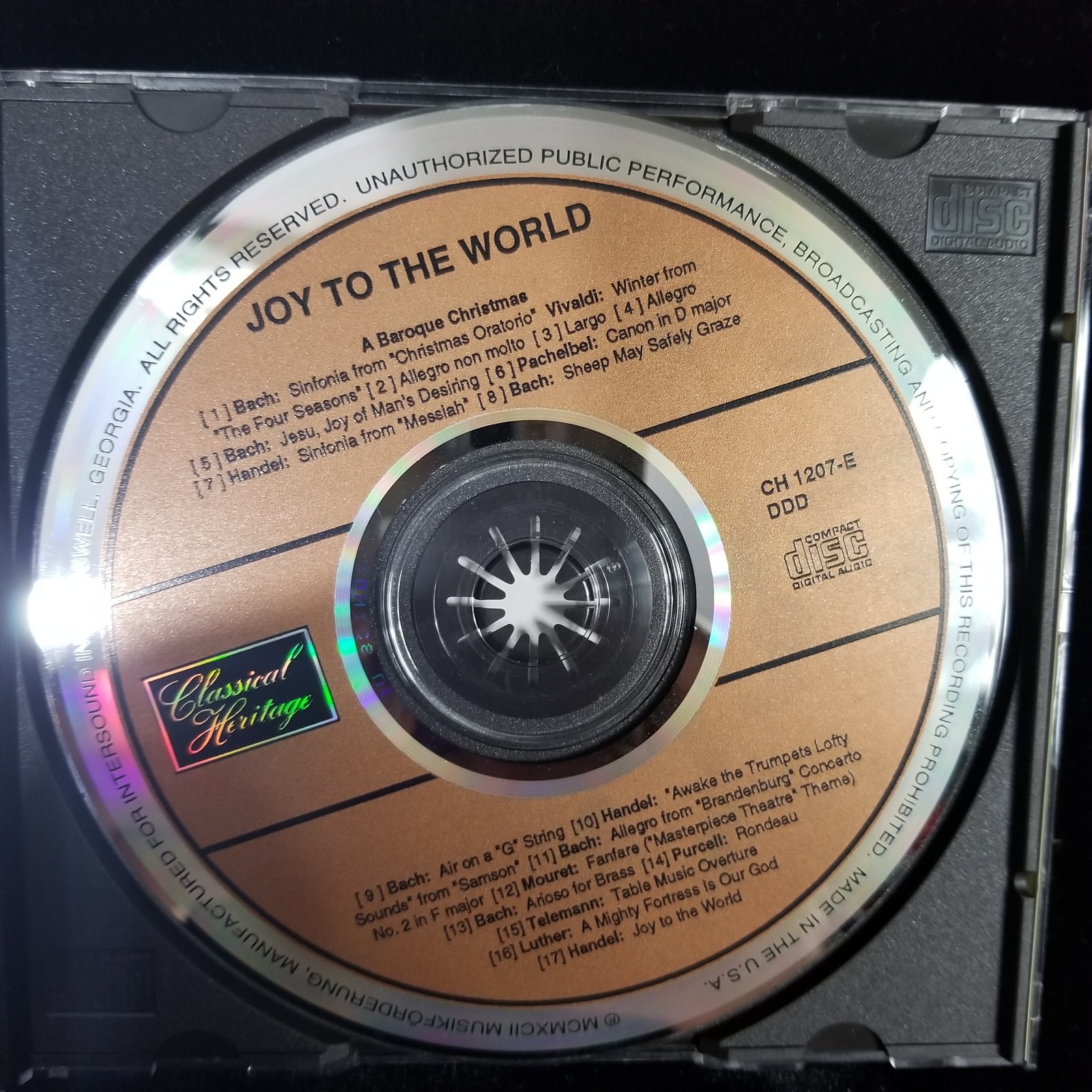 Joy to the World A Baroque Christmas CD Music Compact Disc 15095120724 ...