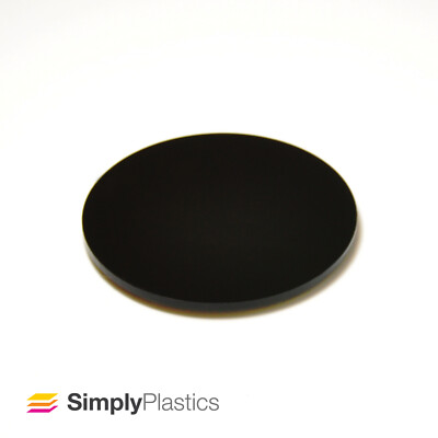 Perspex® Laser Cut Black 962 Acrylic Plastic Disc / Various Imperial ...