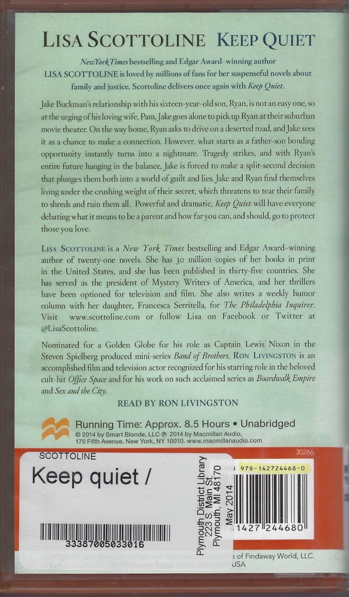 Keep Quiet Lisa Scottoline Books