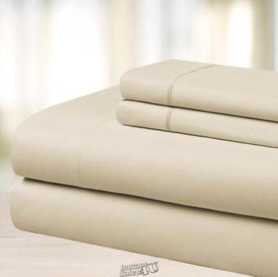 Ultra-Soft Microfiber Sheet Set Cream King | eBay