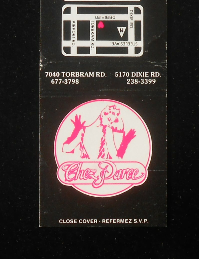 1970s Chez Paree 7040 Torbram Rd. 5170 Dixie Rd. Mississauga ON Canada ...