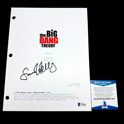 SIMON HELBERG SIGNED THE BIG BANG THEORY PILOT EPISODE SCRIPT w ...
