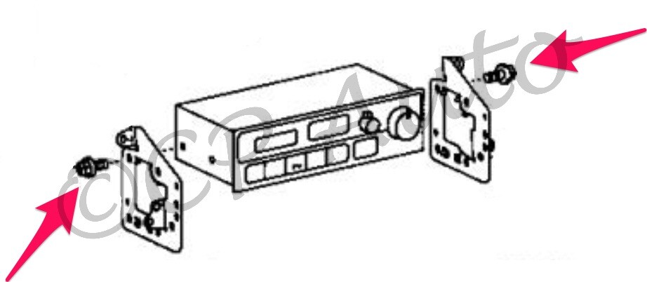 97 - 06 LEXUS ES300 ES330 RADIO CD PLAYER BRACKET SCREW BOLT QTY 8 OEM ...