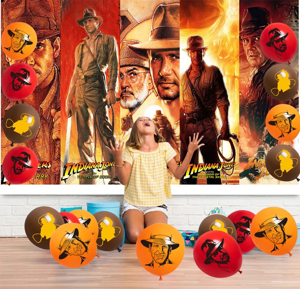 Indiana Jones Party Supplies Birthday Decor Set Balloons Cake Toppers ...