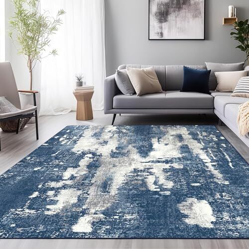 Area Rugs 3x5 for Living Room Bedroom Machine Washable Modern Abstract ...