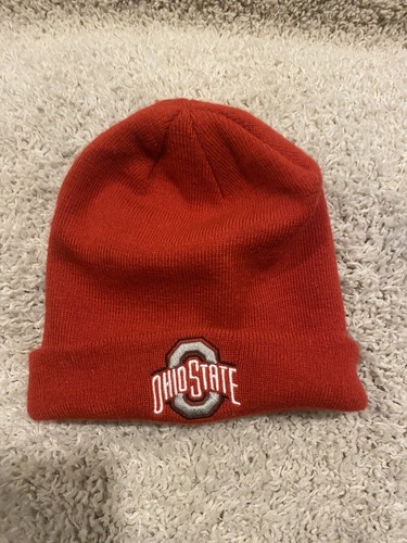Ohio State Buckeyes Hat Cap Beanie Adult One Size Winter Red Osu Ncaa ...