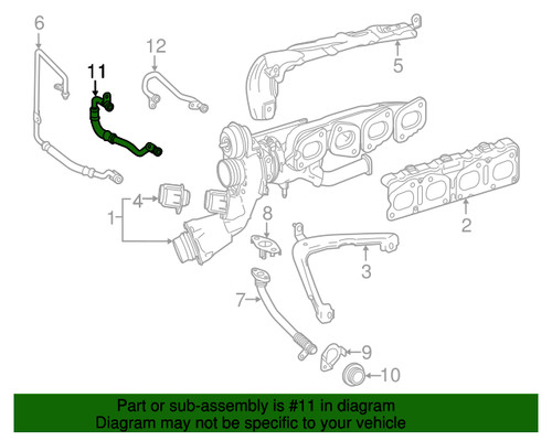 NEU MERCEDES-BENZ E C-KLASSE TURBOLADER KÜHLMITTELLINIE A2742031100 ...