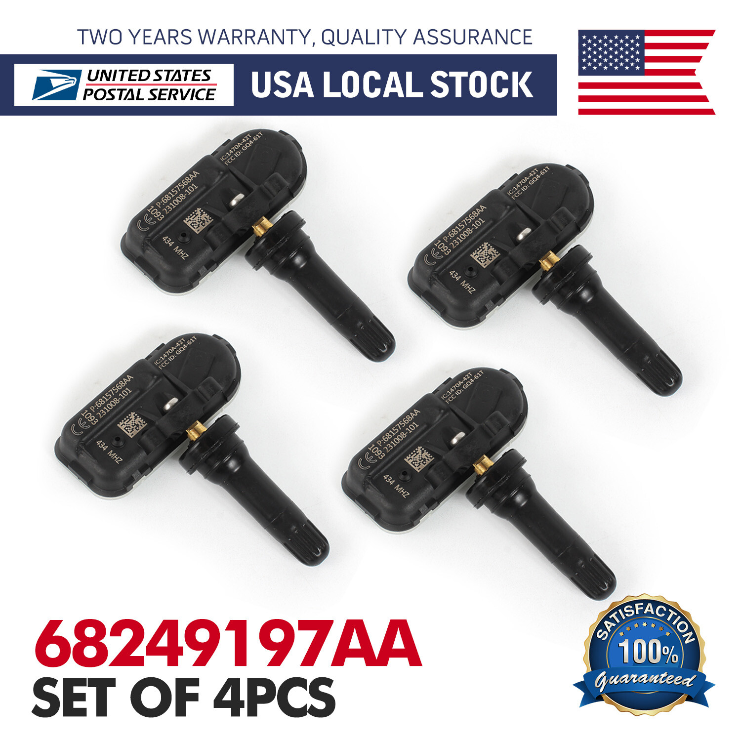 New Premium TPMS Fit for 2014-2021 Jeep Cherokee Tire Pressure Sensor ...