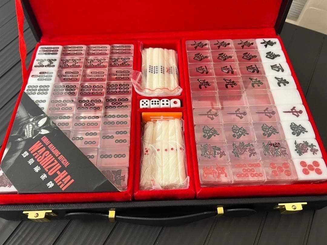 Akagi Mahjong Legend Akagi Iwao Washizu Transparet Tile Set Japan new ...