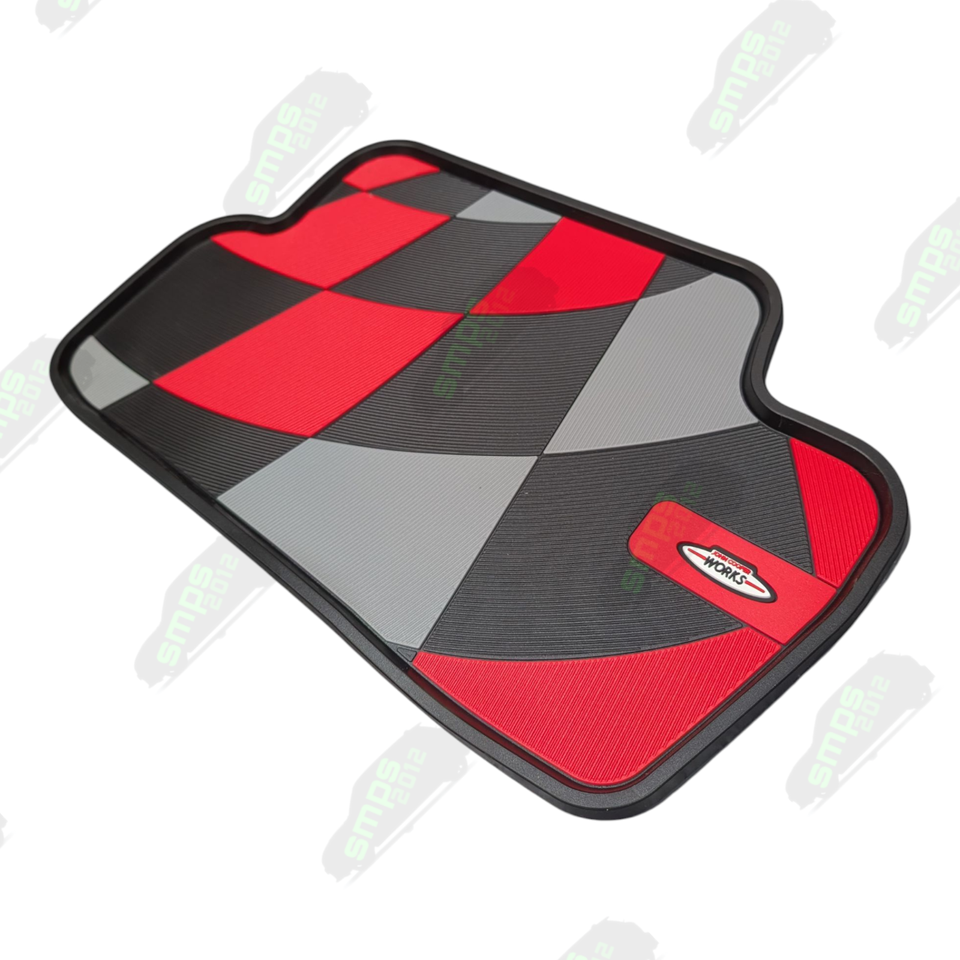 for MINI F56 F57 Rubber Floor Mats RHD 4pc Set JCW Style Interior 2014 ...