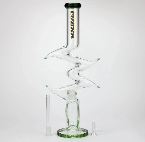 COBRA® 19″ Glass Beaker Bong / Zong Premium Water Pipe GREEN Wigwag ...