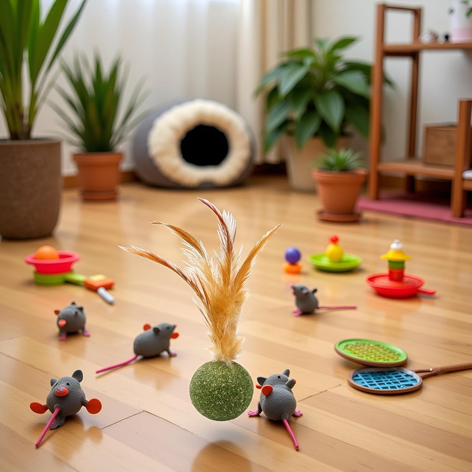 1Pc Magic Cat Play Balls - Catnip Ball Toy | Toys for Cats Lick, Yellow ...