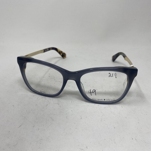 KATE SPADE NEW YORK JOELYN 51-18-140 GRAY GOLD FLEX HINGE EYEGLASSES ...