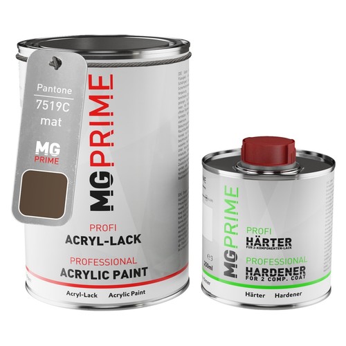 Pantone 7519C Marron mat peinture acrylique 1,5 Litres 1500 ml ...