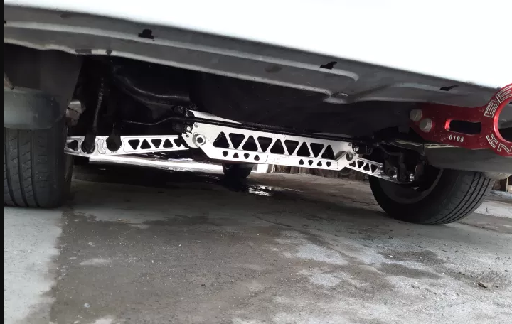 Red Rear Lower Control Arm + Subframe Brace + Tie Bar for Honda Civic ...