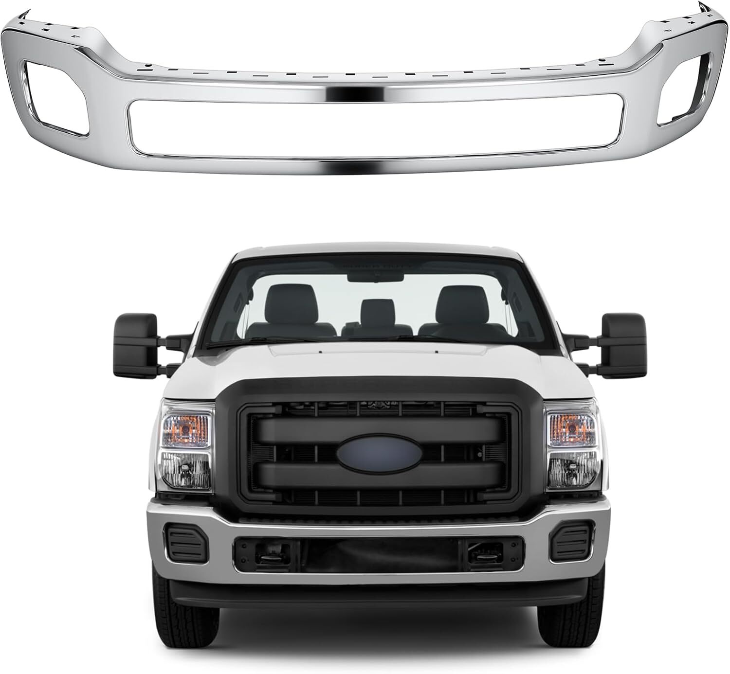 Steel Bumper Cover Face Bar For 2011-2016 Ford F250 F350 F450 Super ...