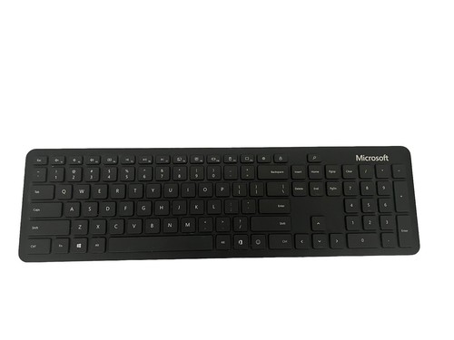 Microsoft Full-size Wireless Bluetooth Keyboard Black QSZ-00001 | eBay