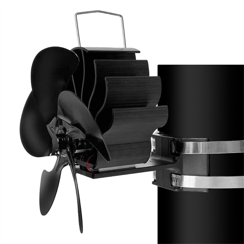 Heat Powered Stove Environmental Fan Improved Air Circulation for Quick ...