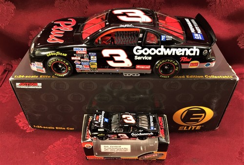 DALE EARNHARDT 3 GM Goodwrench Service Plus 1997 1/24 Elite 1/64 HO Car ...