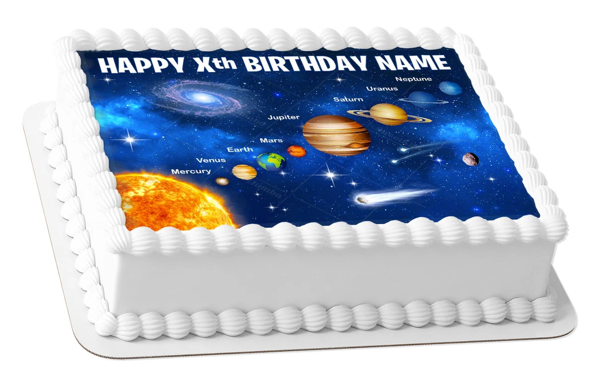 Solar System Birthday Cake