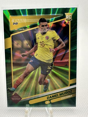 2021-22 Donruss Soccer GREEN LASER ROOKIE CARD #32 Daniel Munoz RC ...