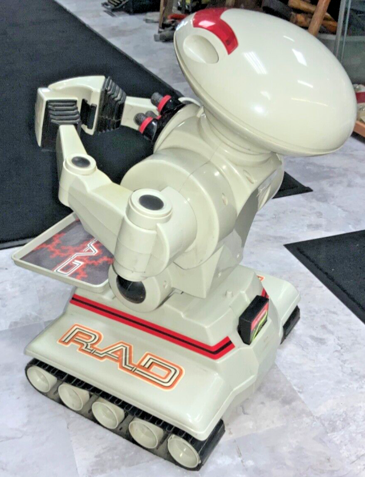 Vintage 1998 Toymax RAD R/C Robot w/ Controller & Battery Pack ...