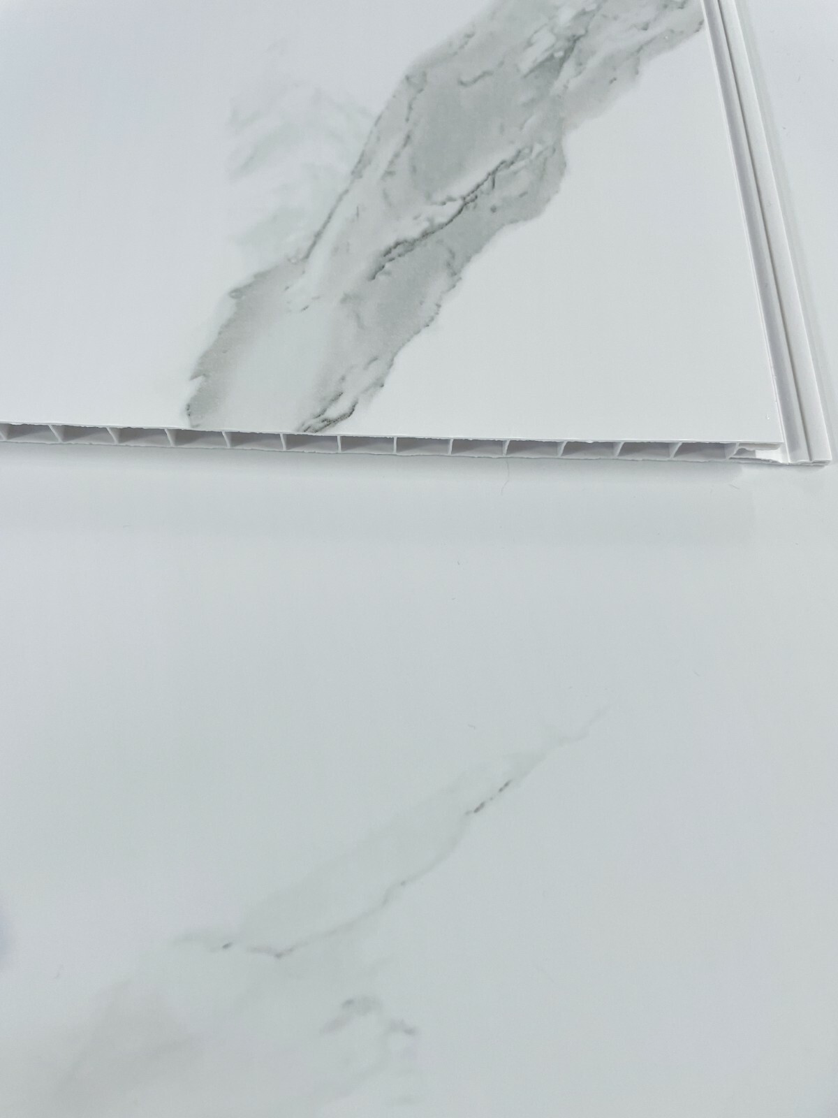 10 White Marble 8mm PVC Bathroom Panels Shower Wet Wall Kitchen Ceiling ...