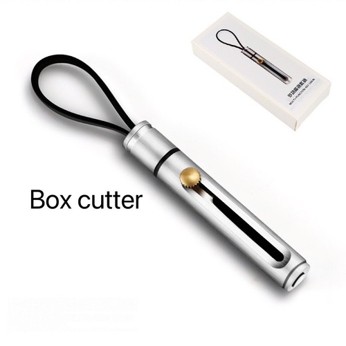 Box Cutter Package Opener Keychain- silver | eBay