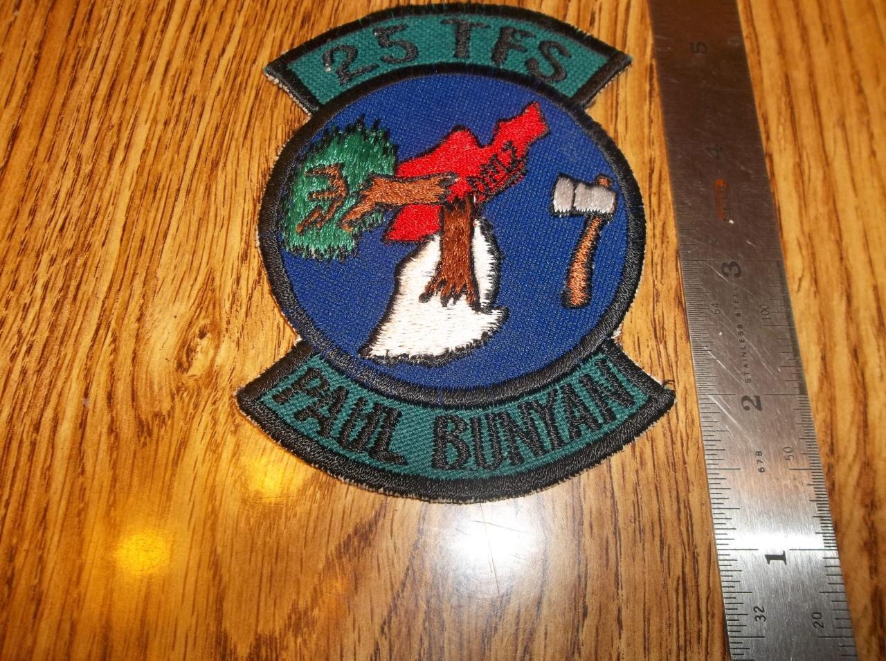 USAF patch 1 GG patches 1 ea 25 TFS Paul Bunyan | eBay