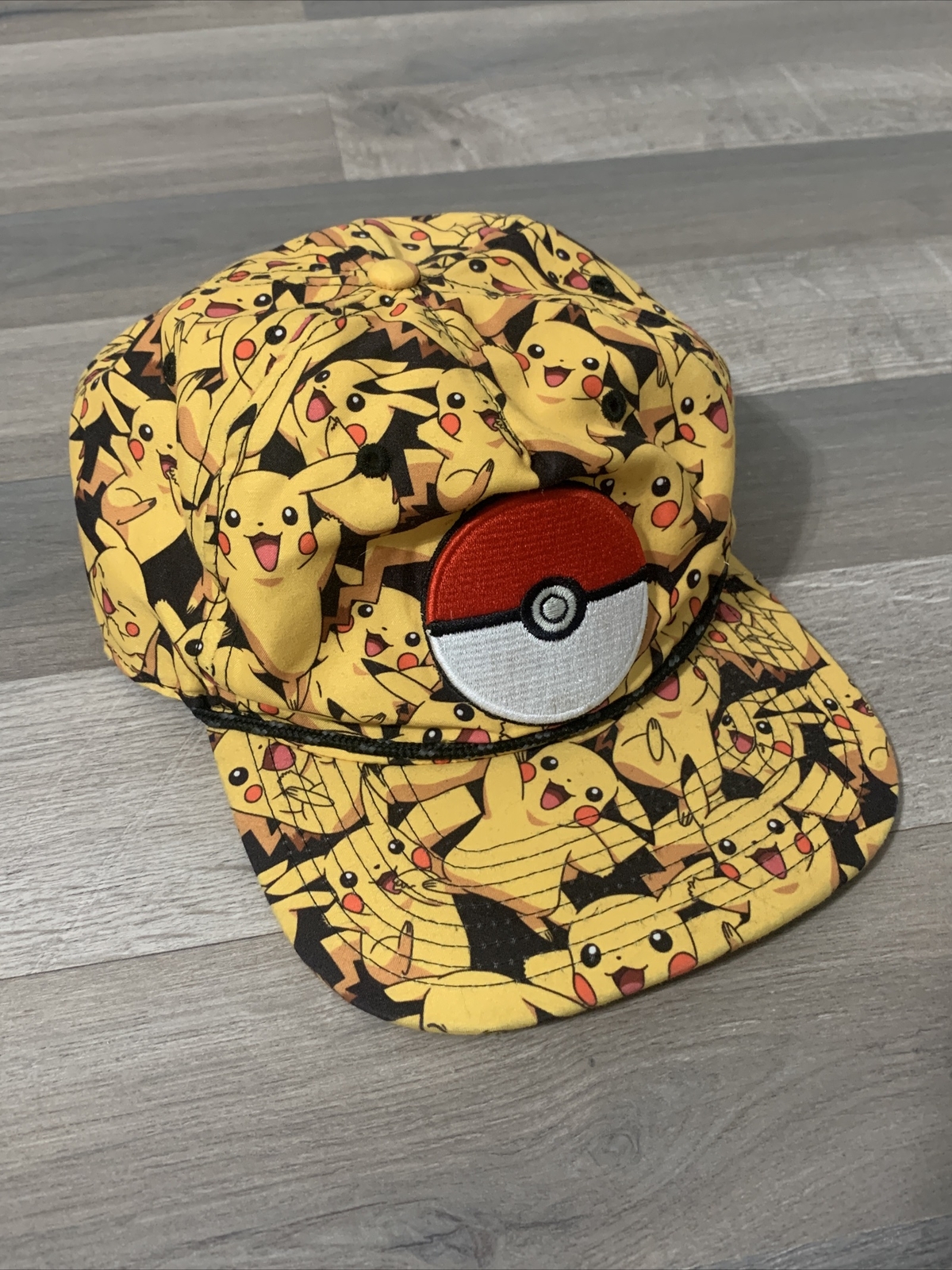 Official Pokemon Pikachu Yellow Cap Pokemon Ball Emb… - Gem