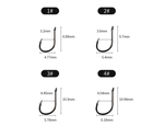 1200 Pcs /Box Small Fishing Hooks Assorted 12 Sizes Strong Sharp Fish ...