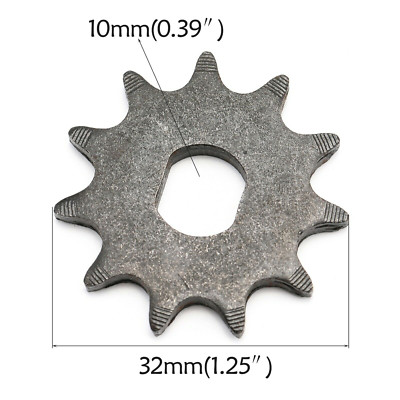 T8F 11T Front Sprocket Gear Cog For 47cc 49cc Mini Dirt Bike Pit Bike ...