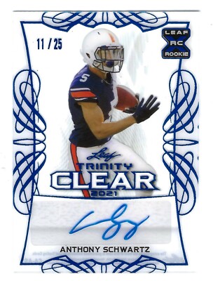 2021 Trinity Anthony Schwartz 11/25 Autograph Auto Blue Acetate CA AS1 ...
