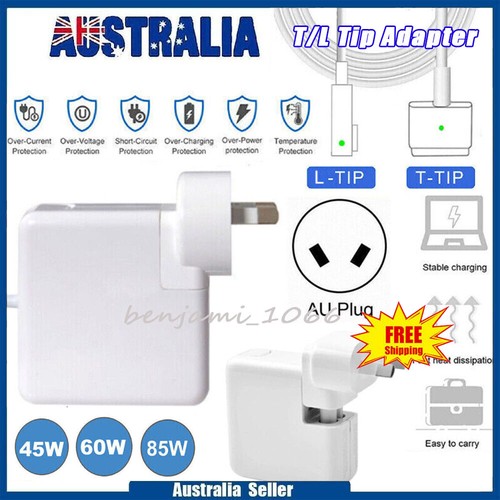 T/L Tip AC Power Adapter Charger 45-85W 1/2 For Apple Macbook Pro 11 13 ...