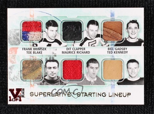 2012 ITG Superlative Volume 3 Gold Vault Ruby 1/1 Frank Brimsek Dit ...