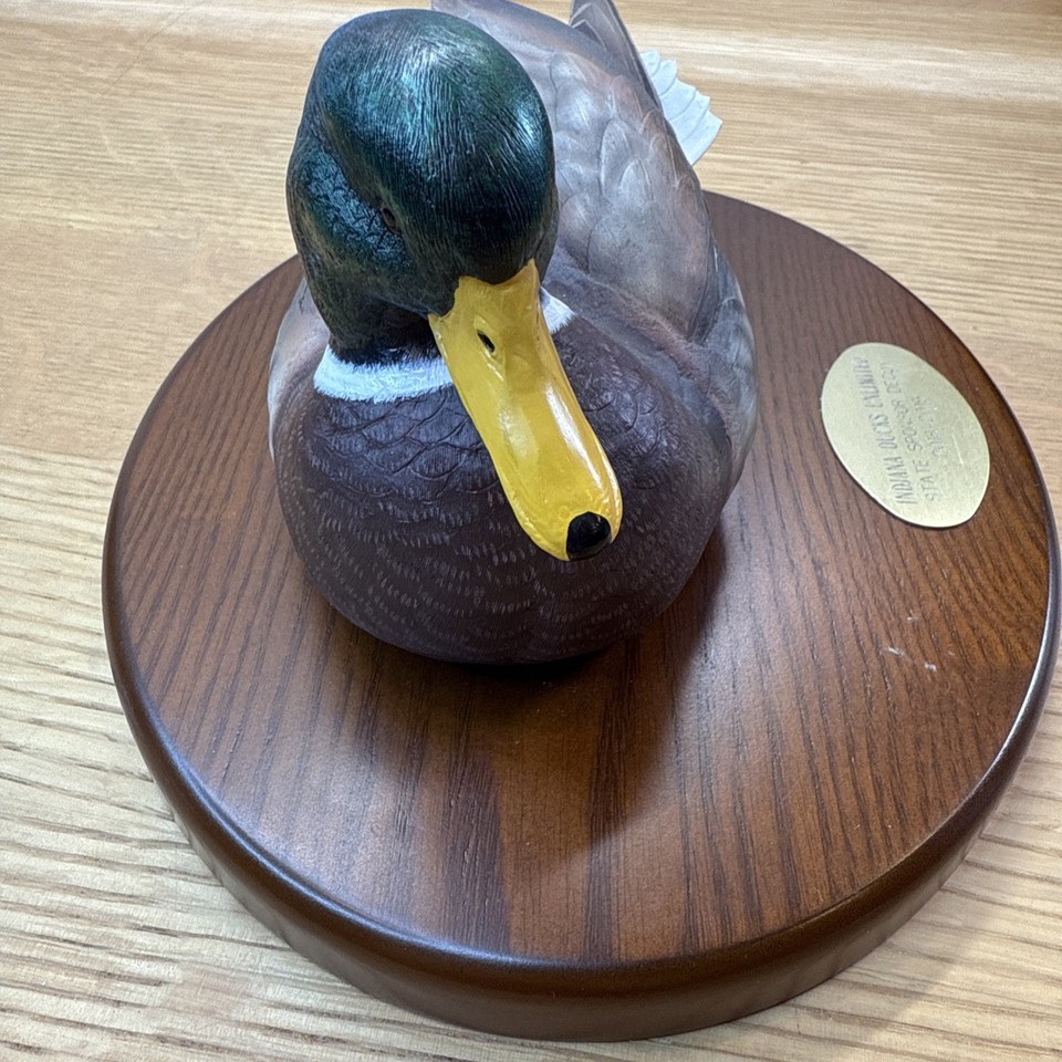 Loon Lake Indiana Ducks Unlimited Sponsor Decoy 2018-19 Wood Plaque | eBay