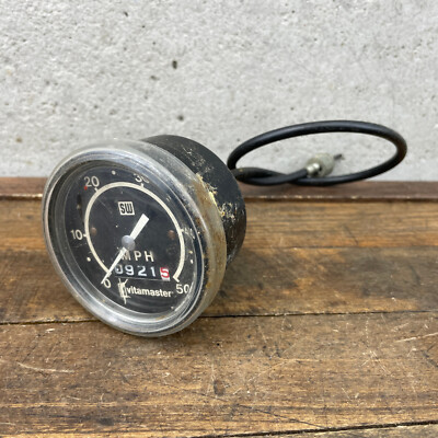 Vintage Stewart Warner Speedometer SW Muscle Bike BMX 60s 70s Black ...